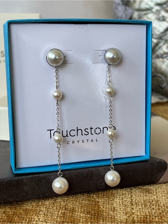 Touchstone Crystal | Jewelry | Touchstone Crystal Silver Pearl Drop ...